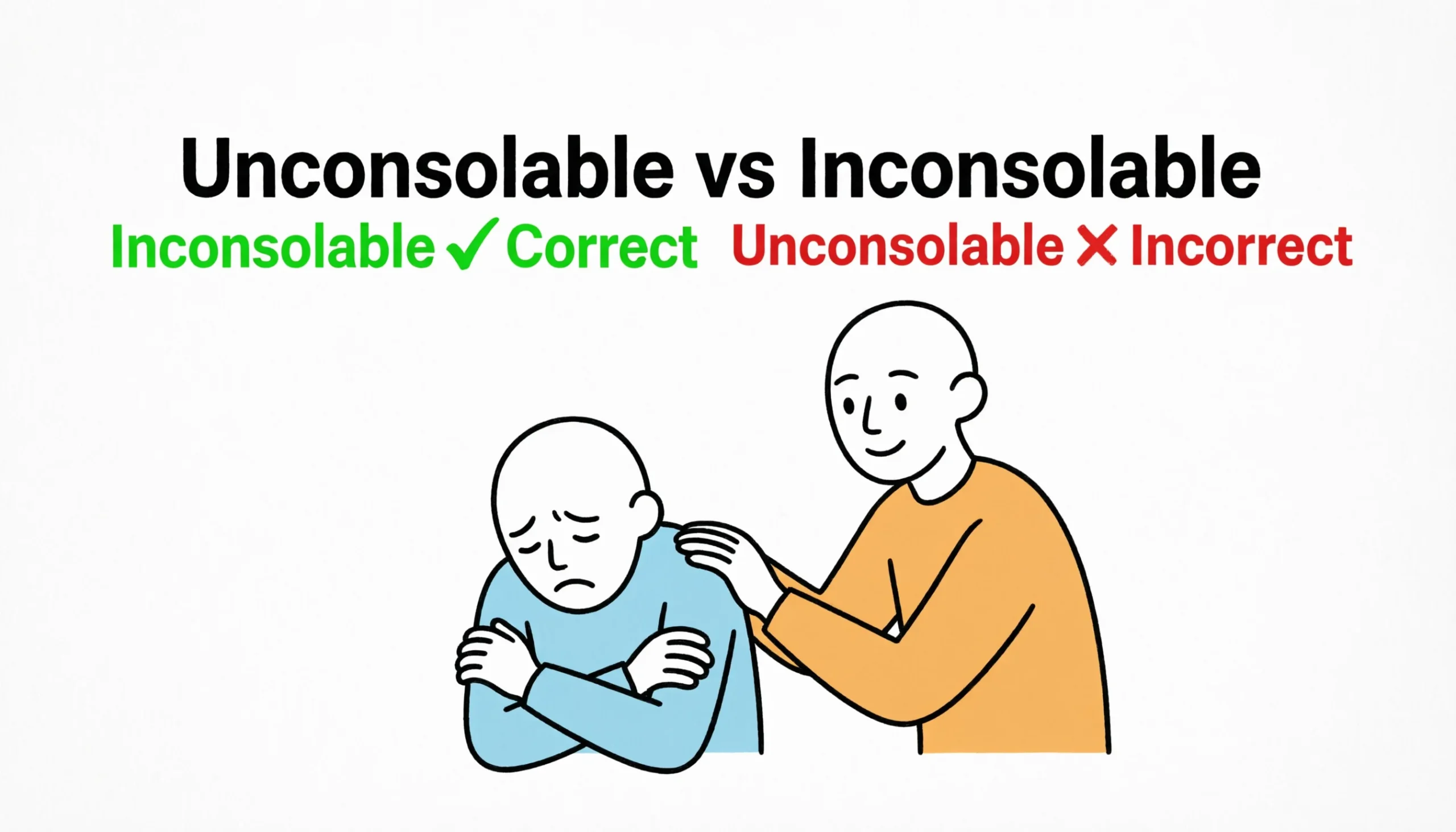 Unconsolable vs Inconsolable; Simple Difference Explained Clearly: